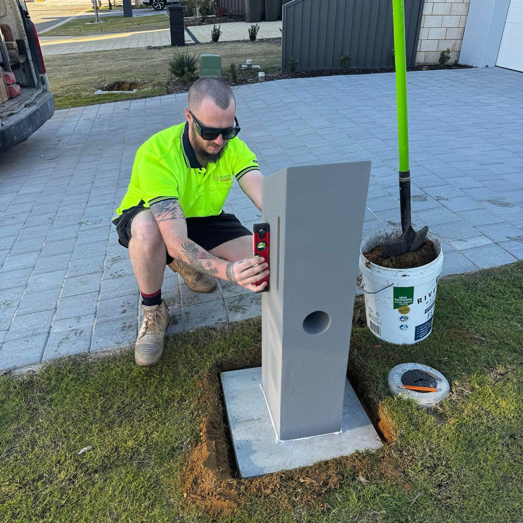 Installation Pillar-Style Letterbox (Inc Slab Base) – Aussie ...