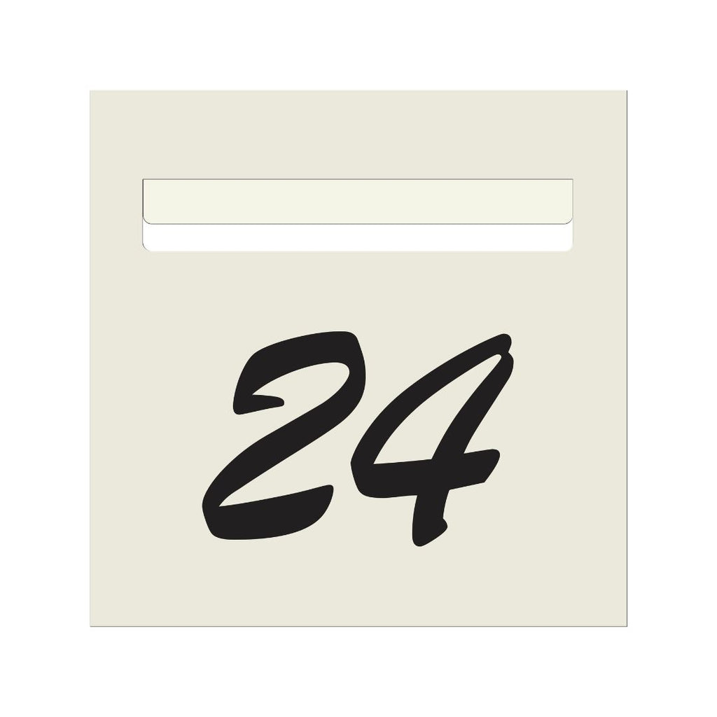 Surfmist Powder-Coated Aluminium Letterbox Faceplate - 300 x 300mm wit ...