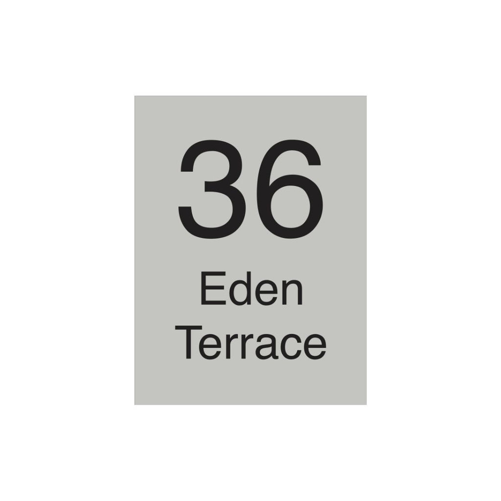 Shale Grey Colorbond Steel Address Sign with Vinyl Text 450 x 600mm ...