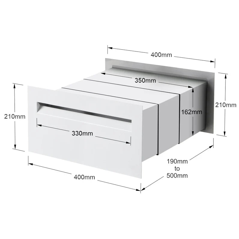 Milkcan Palazzo White Brick A4 Letterbox - Aussie Clotheslines ...