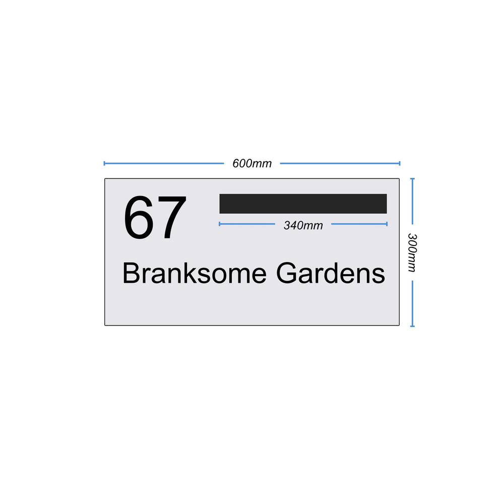 Letterbox Plate 600 x 300 - Aussie Clotheslines & Letterboxes