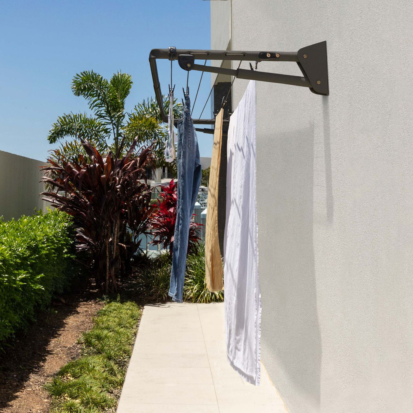 Wall Mounted Clothes Line | Washing Lines for Small Spaces - Aussie ...